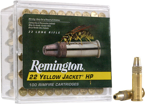 Remington Yellow Jacket 22LR, 33-Grain Truncated Cone Hollow Point ...