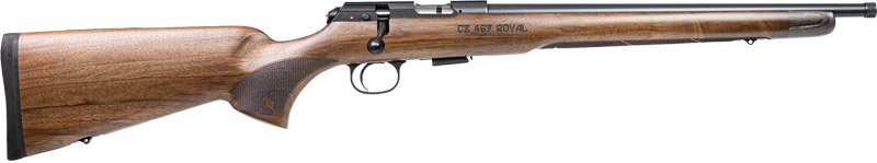 CZ 457 ROYAL 22LR 16.5in. BLUED - THREADED BBL CIRCASSIAN WALNUT - Bolt ...