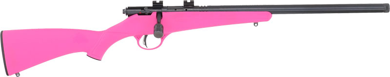 SAVAGE RASCAL FVSR SINGLESHOT - YOUTH 22LR HB THREADED PINK - Bolt ...