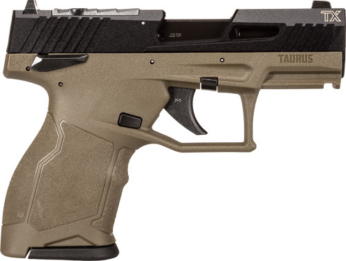 TAURUS TX-22 COMPACT 22LR 3.5in. - ADJ. 10-SHOT OD GREEN POLYMER - Semi ...