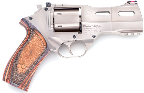 CHIAPPA RHINO 40DS 357MAG - 4in. ADJ. SIGHT CHROME/WALNUT. - Revolvers ...