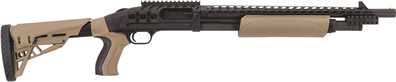 MOSSBERG 500 ATI TACTICAL 12GA - 3in. 18.5in. 6RD BLUED/FDE (TALO ...