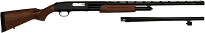MOSSBERG 500 COMBO 12GA 3in. - 28in.VR/18.5in.CYL BLUED/WOOD - Pump ...