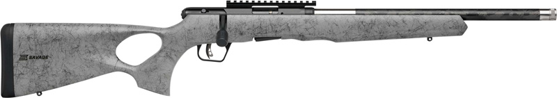 SAVAGE B17 17HMR TIMBERLITE - THUMBHOLE 18in. CF 10RD GRY WOOD - Bolt ...