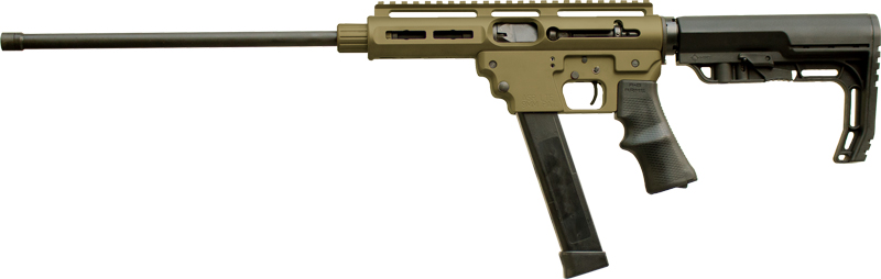 TNW AERO SURVIVAL RIFLE LTE - 9MM 16in. TB 33RD OD GREEN - Semi Auto ...