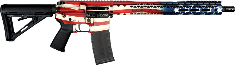 BLACK RAIN SPEC+ PATRIOT RIFLE - 5.56 16in. AMERICAN FLAG 30RD - Semi ...