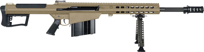 BARRETT M107A1 RIFLE 50BMG - 20in. FLUTED 1:15in. 10RD FDE - Semi Auto ...