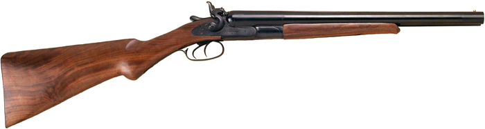 CIMARRON 1878 COACH GUN 12GA. - 3in. 20in. CYL/CYL BLUED WALNUT - Side ...