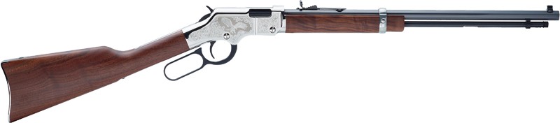 HENRY H4 SILVER EAGLE 2ND ED. - 22S/L/LR 20in. OCTAGON ENGRAVED - Lever ...