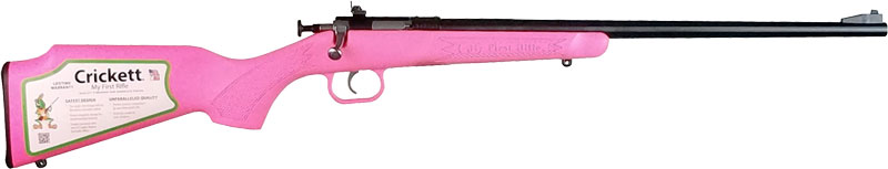 CRICKETT RIFLE G2 22LR - BLUED/PINK SYNTHETIC - Single Shot Rifles at ...