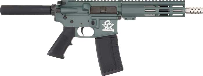 GLFA AR15 PISTOL 223 WYLDE - 7.5in. SS. BBL. CHARCOAL GREEN - Semi Auto ...