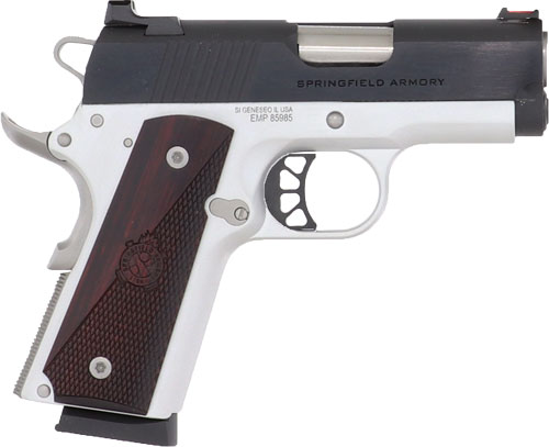 SPRINGFIELD 1911 RONIN 9MM 3in. - 9RD SS/BLUED WOOD GRIPS - Semi Auto ...