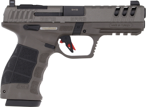 SAR USA SAR9 PISTOL 9MM GEN 3 - 4.4in. BBL 17RD MAG PLATINUM - Semi ...