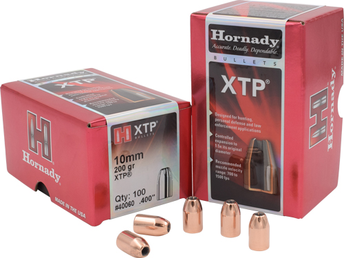 HORNADY BULLETS 10MM .400 CAL - 200GR XTP 100CT 15BX/CS - Reloading ...