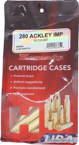HORNADY UNPRIMED CASES 280 - ACKLEY IMPROVED 50 PACK 5PK/CS - Reloading ...