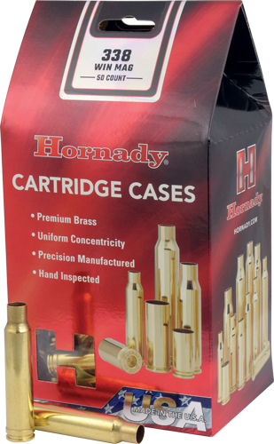 HORNADY UNPRIMED CASES 338 WIN - MAG 50 PACK 5PK/CS - Reloading Brass ...
