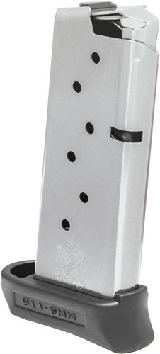 SPRINGFIELD MAGAZINE 911 9MM - 7RD STAINLESS STEEL - Pistol Magazines ...
