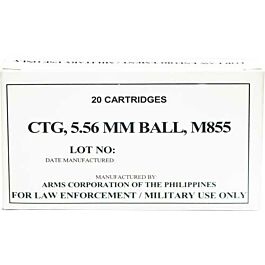 ARMSCOR 5.56X45 62GR FMJ (M855) 1000RD CASE LOT