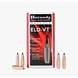 HORNADY BULLETS 22 CAL .224 69GR. ELD-VT 100CT 25BX/CS