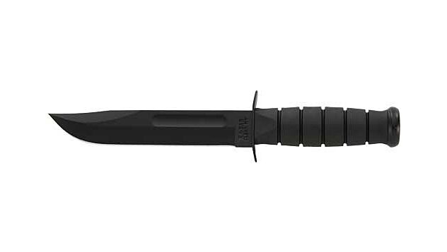 KA-BAR FULL SIZE BLACK KABAR STRAIGHT EDGE 7" W/SHEATH