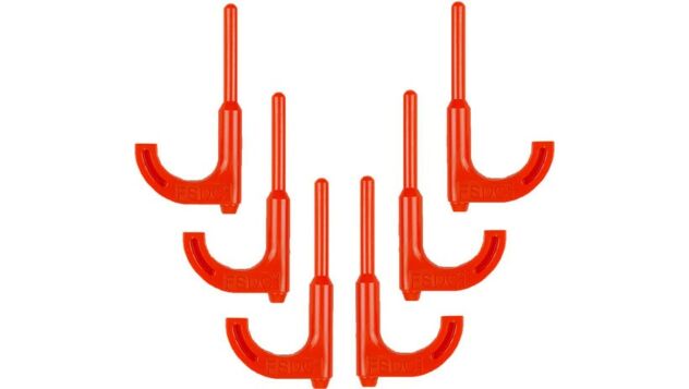 REGAL LOADED CHAMBER INDICATOR SAFETY FLAGS ORANGE RIFLE 6PK