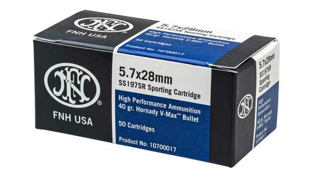 FN 5.7X28 40GR V-MAX SS197SR 50RD 10BX/CS