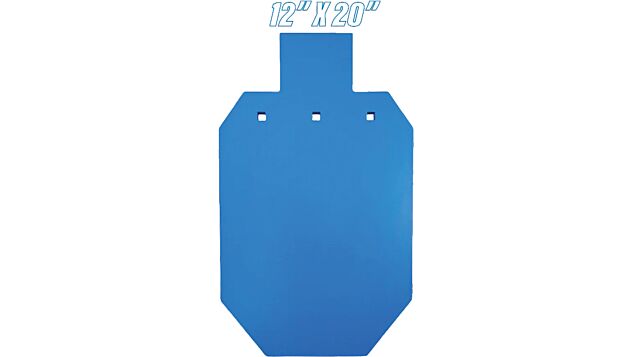 BASH TARGET AR500 SILHOUETTE TWO-THIRD SIZE 12"X20"-1/2"