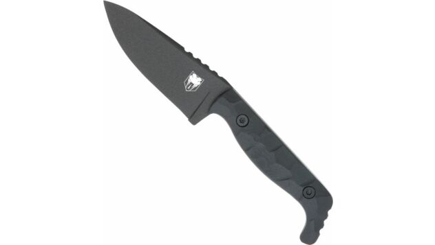 COBRATEC KINGPIN 4" FIXED BLD BLACK D2 STEEL W/KYDEX SHEATH