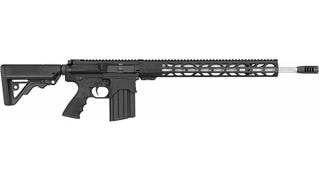 RRA LARBT3 CAR PREDATOR HP 243 6 POS STK 20" SS FLUTED BLACK