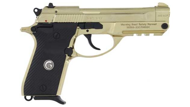 GIRSAN MC14T SOLUTION 380ACP GOLD W/ G10 GRIP TIPUP 13RD