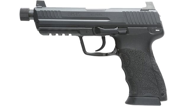 HK HK45T TAC. V7 DAO LEM 45ACP 5.20" TRUGLO SIGHTS 2-10RD BLK