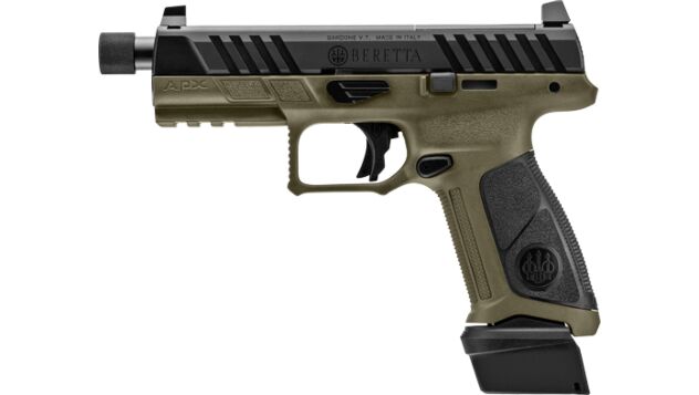 BERETTA APX A1 FS 9MM 4.8" 21RD OD GREEN BLK POLY THREAD