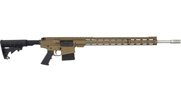 GLFA AR10 RIFLE 243 WIN 24" S/S BBL 5-SHOT BRONZE