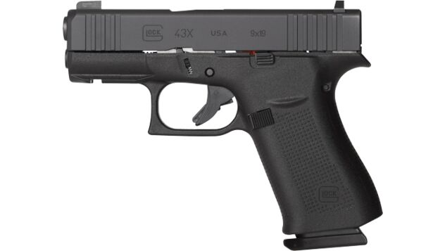 GLOCK 43X 9MM LUGER FS 10-SH W/ AMERIGLO SIGHTS, FRONT RAIL