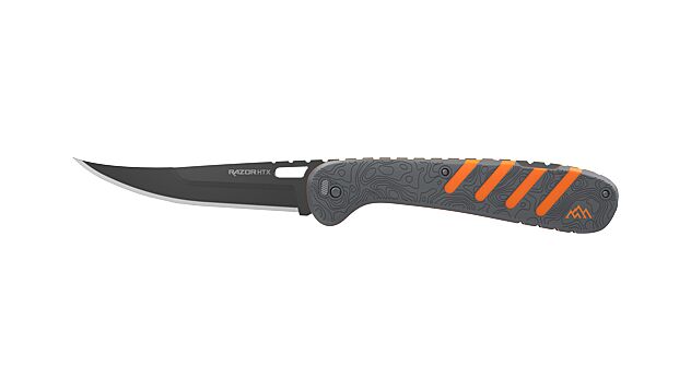 OUTDOOR EDGE RAZOR HTX 5" FOLDER GRAY/ORANGE W/BLADE POD