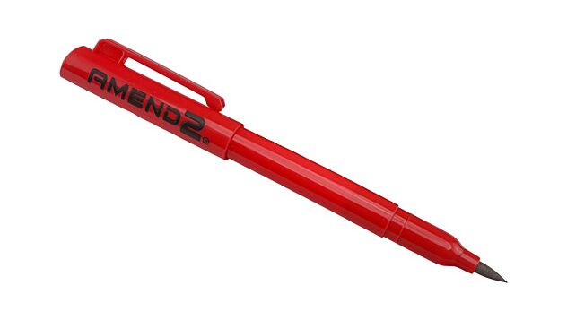 AMEND2 G10 RED SELF DEFENSE TOOL G10 CORE METAL FREE