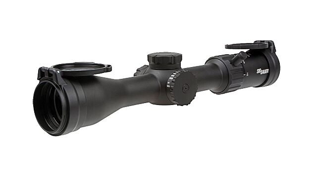 SIG SCOPE WHISKEY4 3-12X44 30MM SF SFP QUAD PLEX BLACK