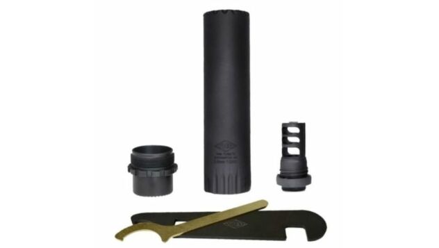 YHM TURBO T3 5.56 SUPPRESSOR WITH MUZZLE BRAKE