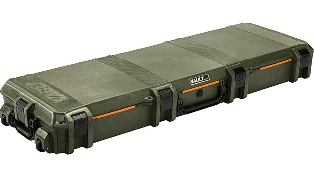 PELICAN VAULT DOUBLE RIFLE CASE W/ WHEELS/FOAM 53" ODG