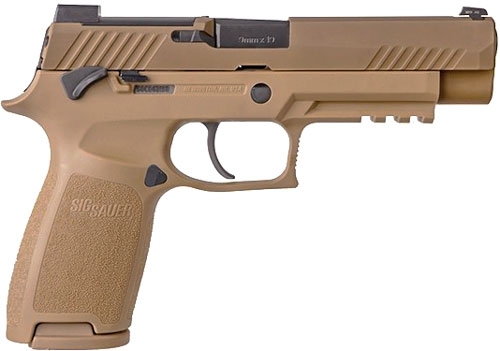 SIG P320 M17 9MM 4.7in. NGT SGHT - W/R2 PLATE 17RD/21RD COYOTE - Semi ...