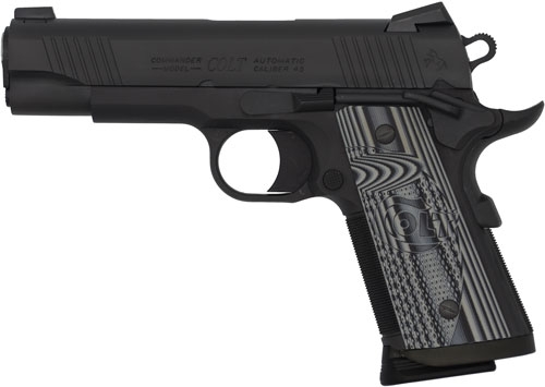COLT COMBAT UNIT 45ACP 4.25in. - 8RD ANODIZE BLACK GRAY GRIPS - Semi ...